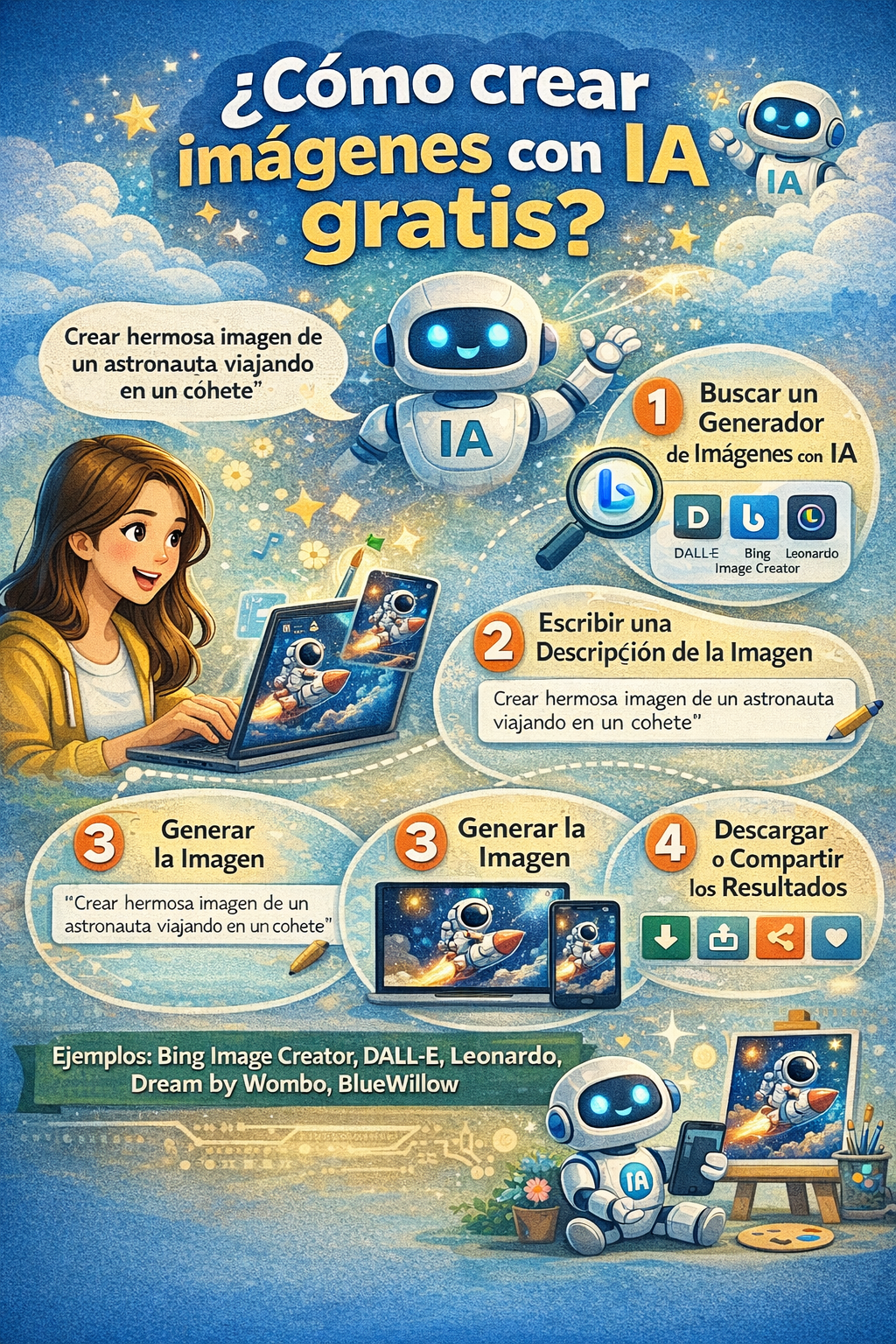 ¿Cómo crear imágenes con IA gratis en 2025?